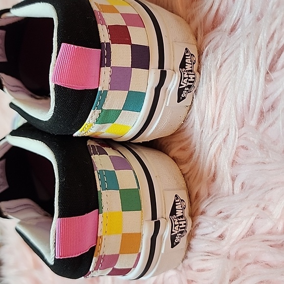 Vans | Shoes | Vans Checkerboard Slip On Multicolor | Poshmark